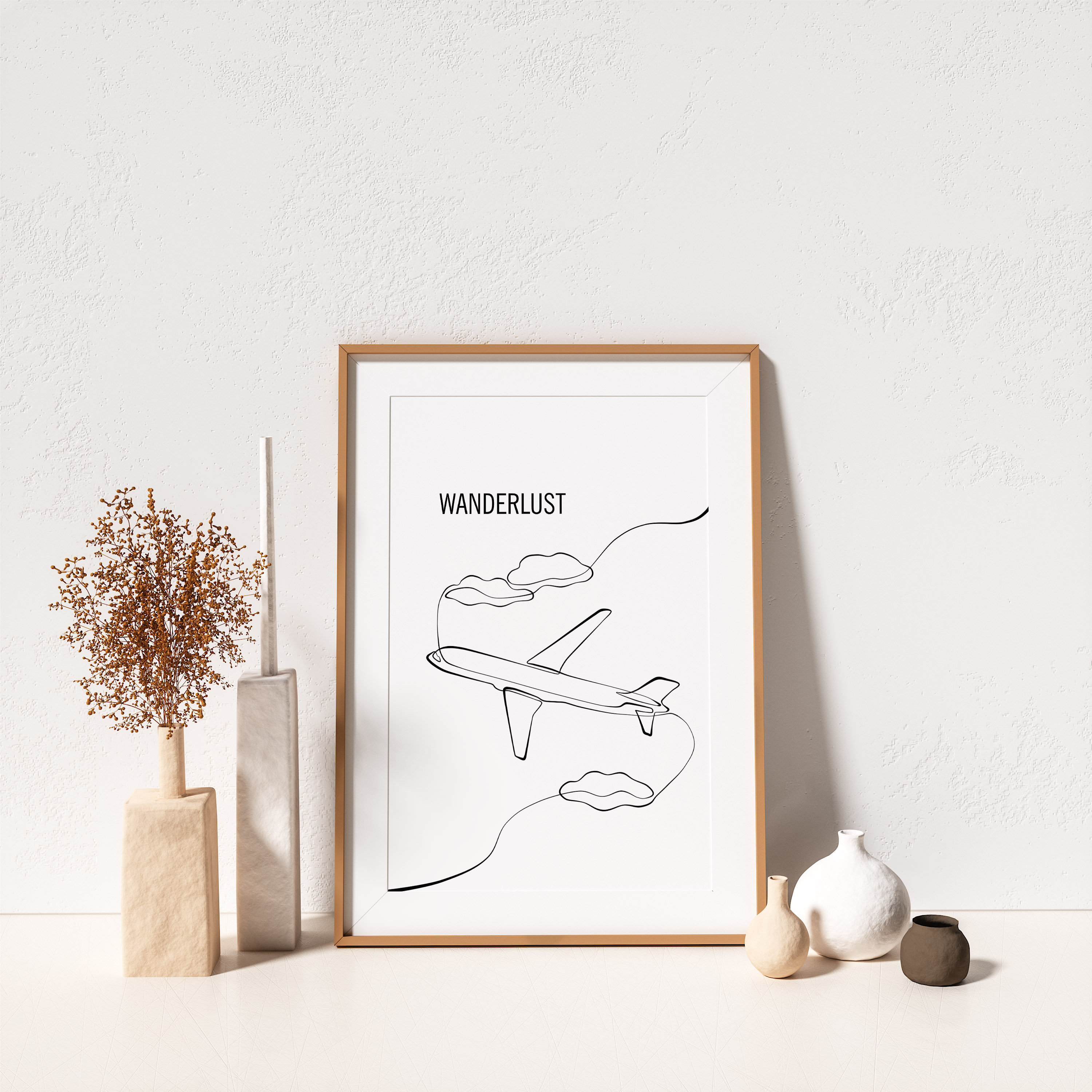 Travel Line Art Wanderlust Wall Art Airplane Line Drawing - Etsy