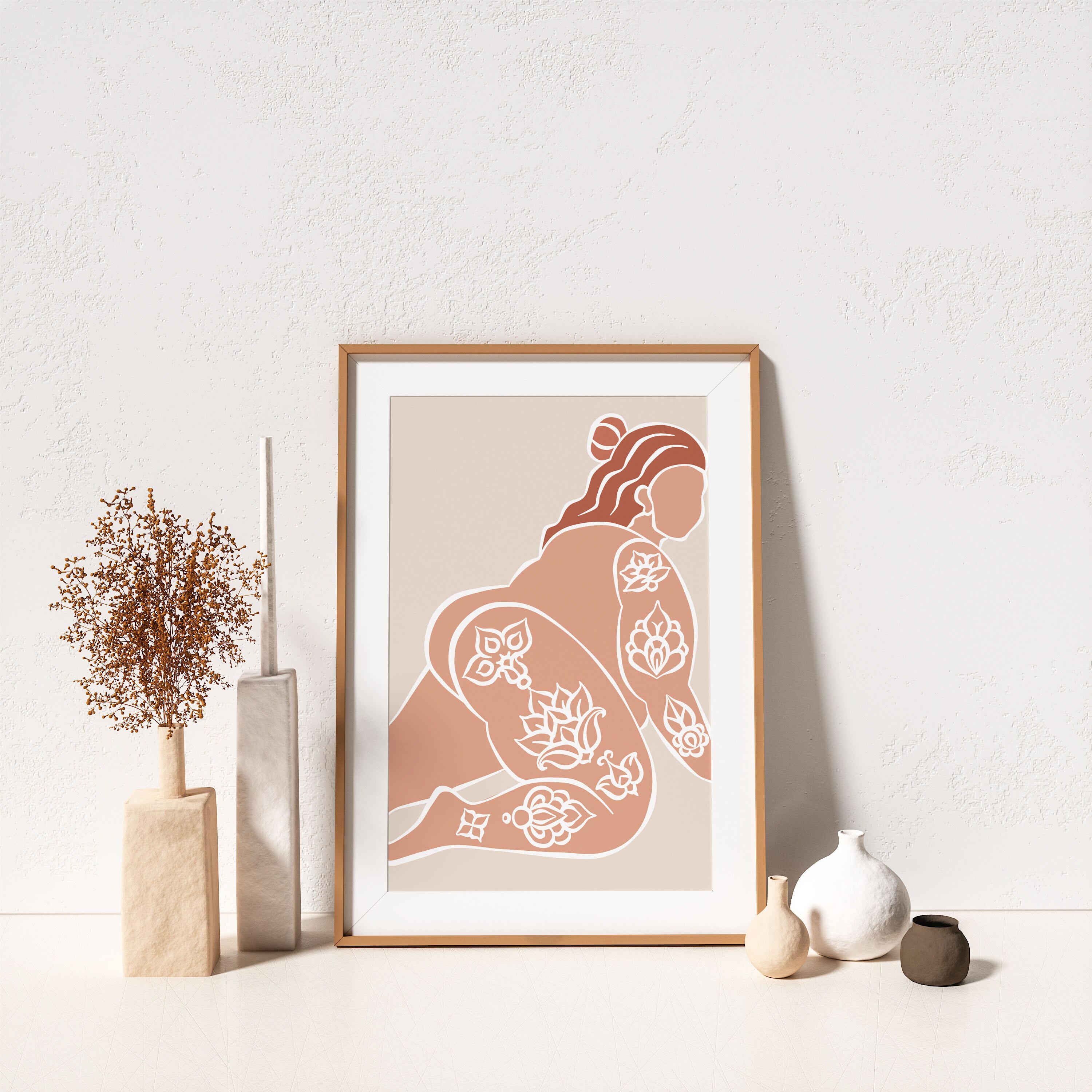 Body Positive Print Curvy Woman Drawing Female Figure Print - Etsy