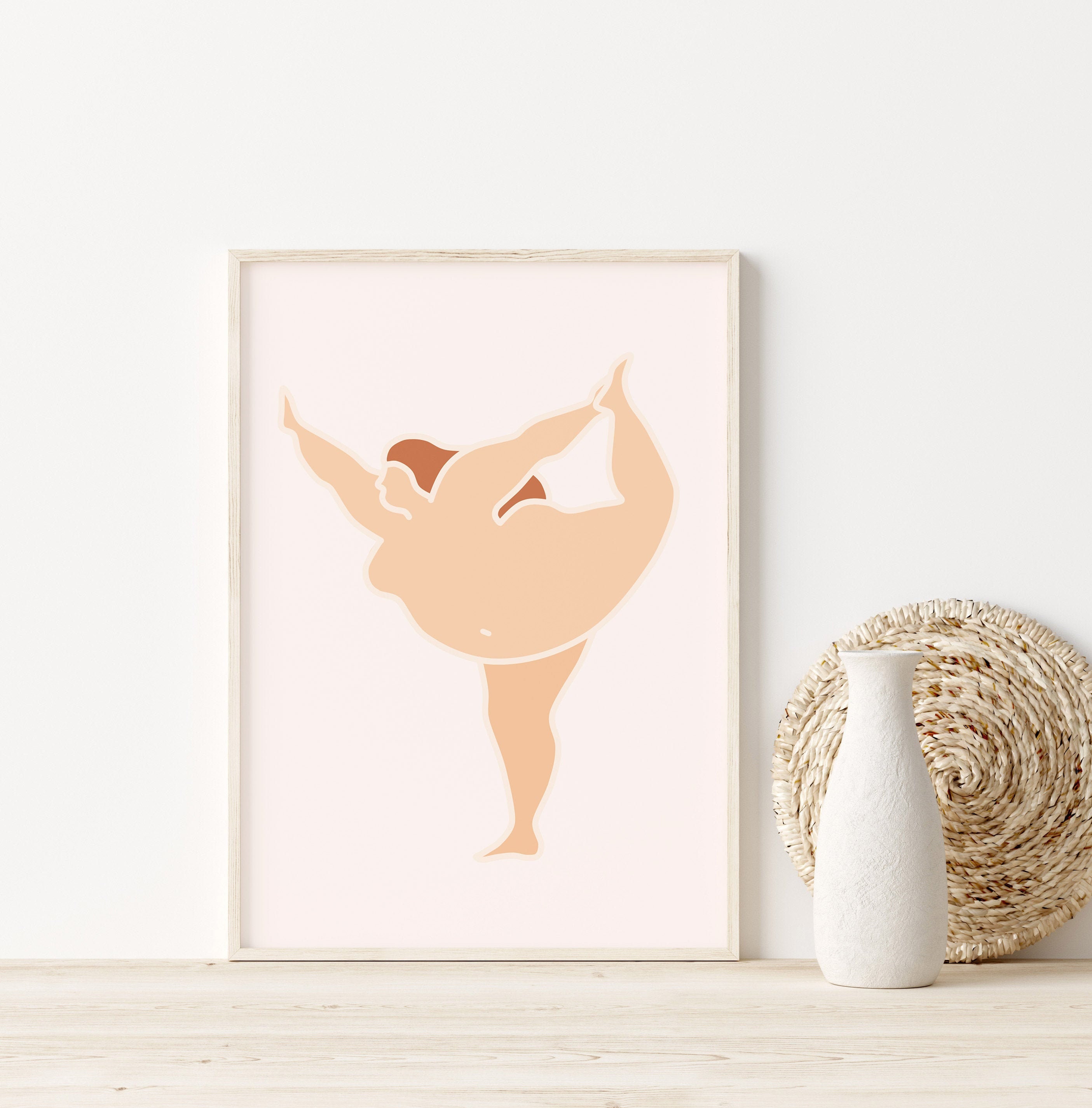 Body Positive Poster Curvy Woman Art Thick Girl Wall Art | Etsy