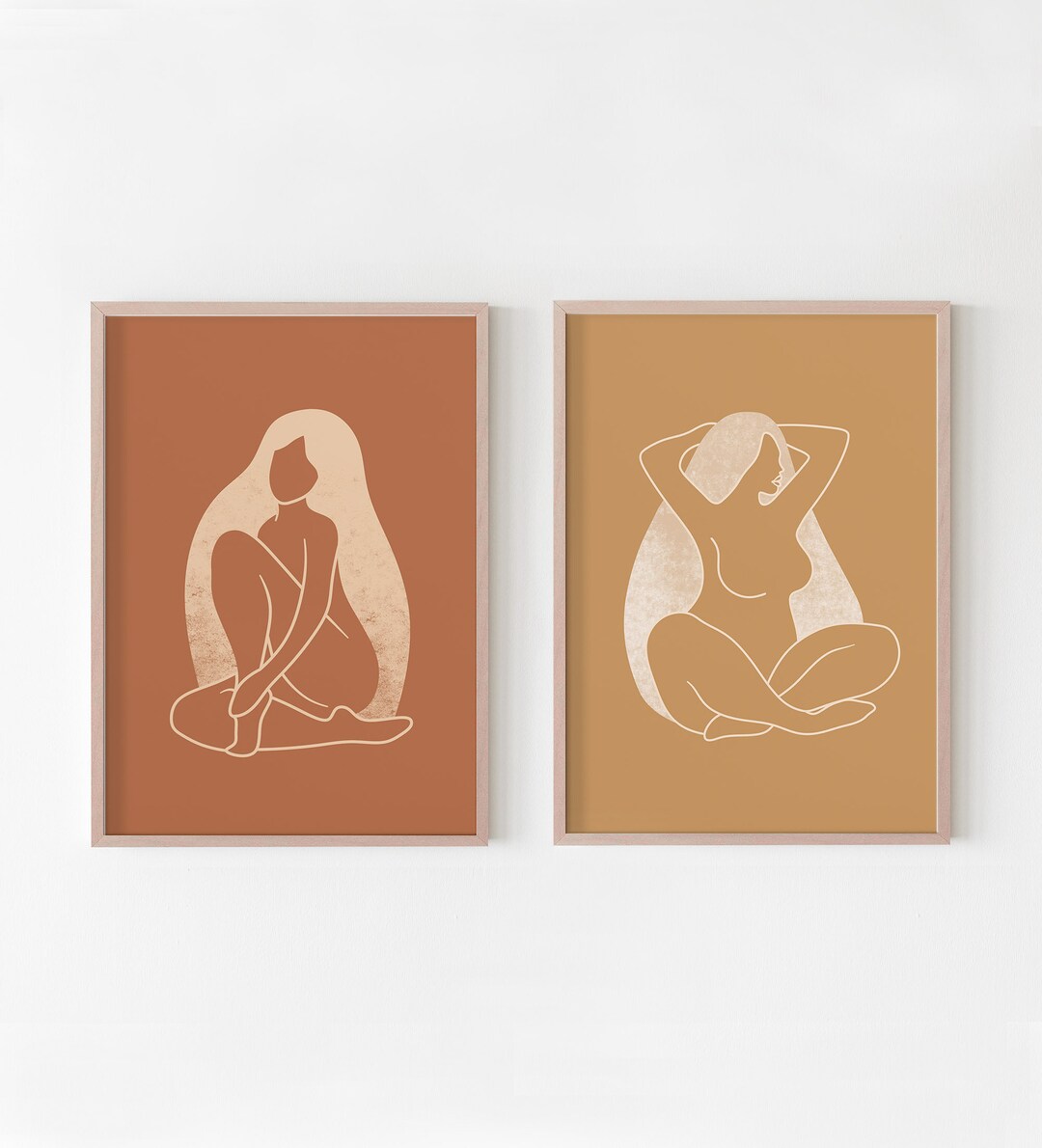 Body Positive Print Set of 2 Curvy Woman Art Thick Girl Wall - Etsy