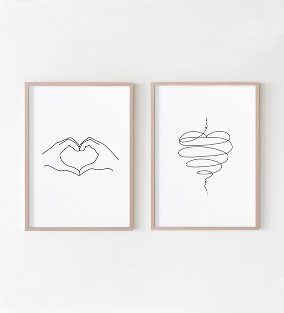 Simple Abstract Drawings Of Hearts