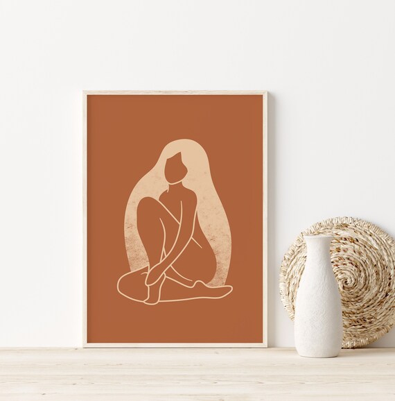 Curvy Woman Print Body Positive Art Plus Size Art Body | Etsy