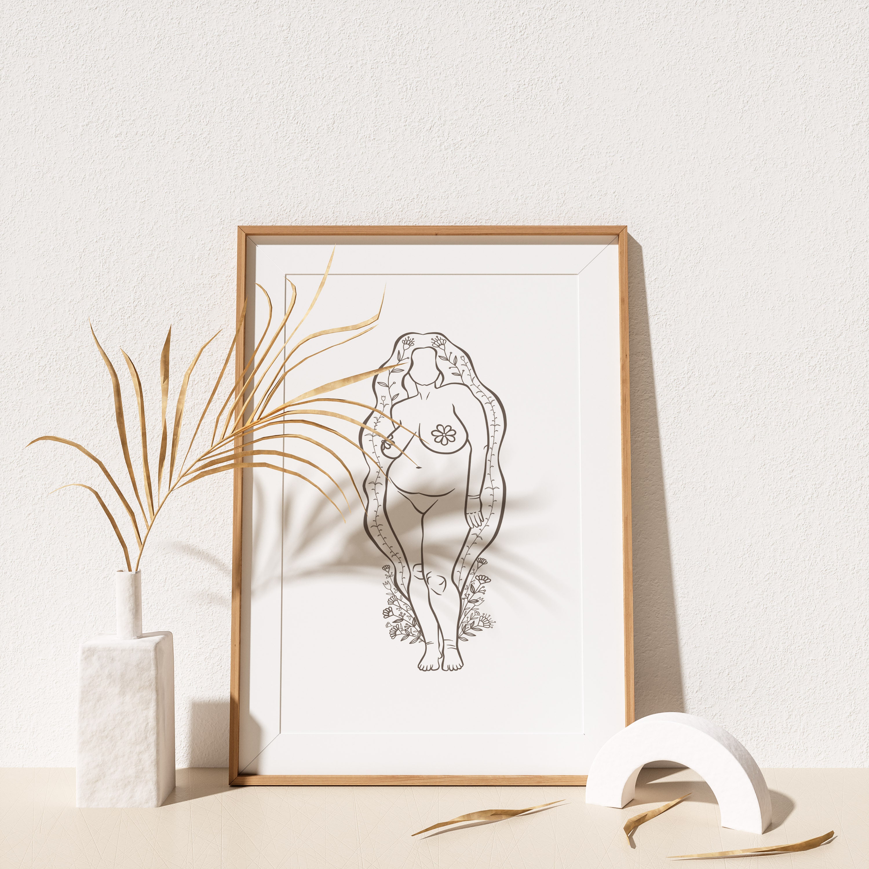 Body Positive Art Print Self Love Art Curvy Woman Art | Etsy