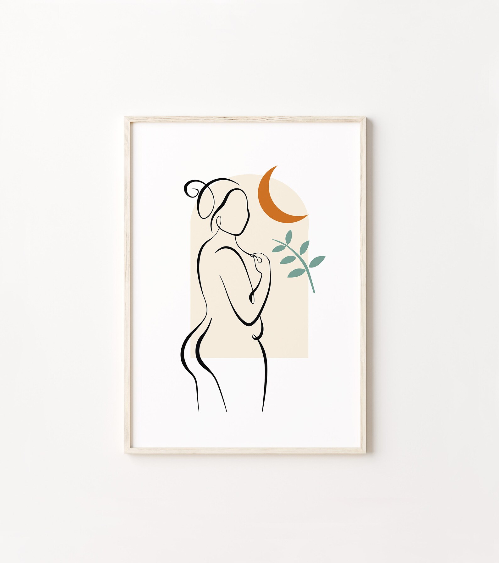 Body Positive Line Art Curvy Woman Print Woman Back Drawing | Etsy
