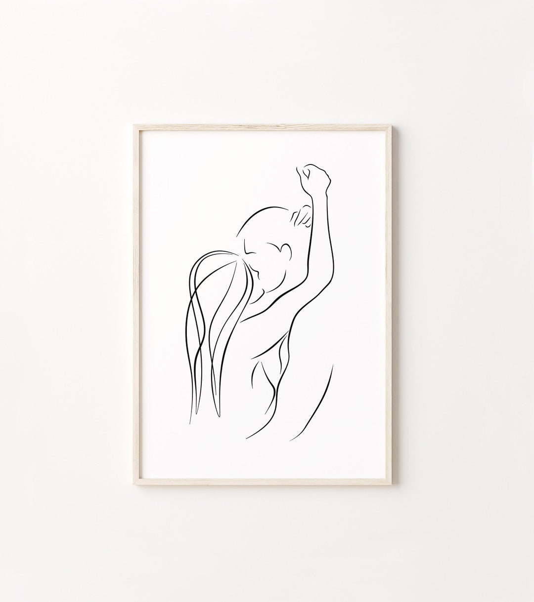 Kissing Couple Print, Hugging Line Art, Couple in Love Wall Art ...