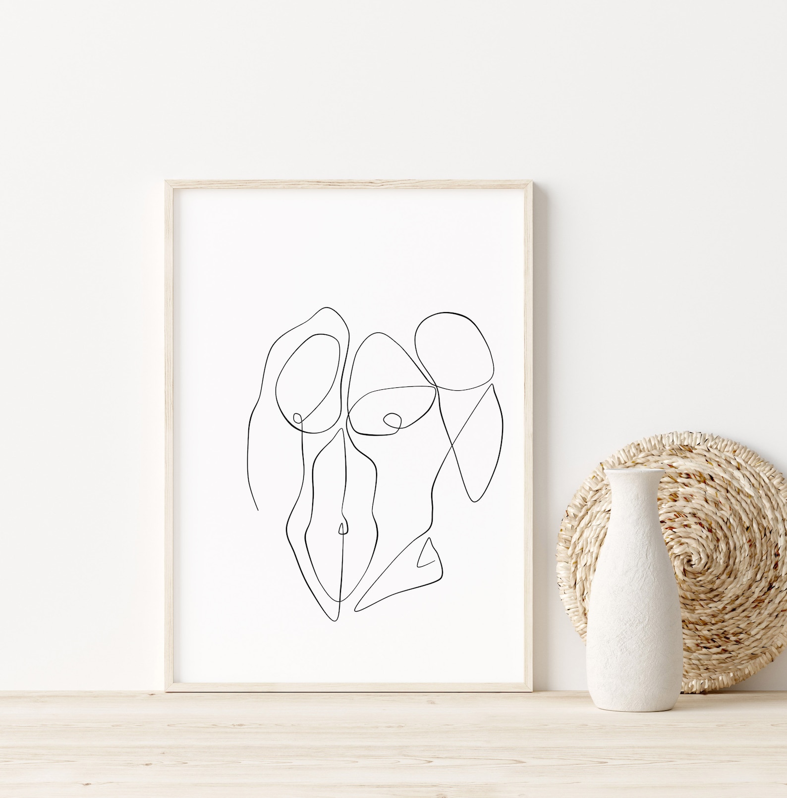 Man Body One Line Art Abstract Man Print Male Figure Poster | Etsy