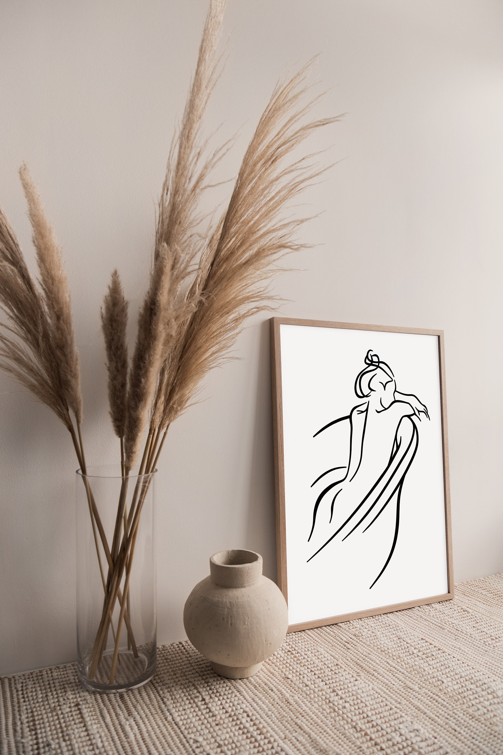 Woman in Bathtub Line Art Print Bathroom Line Drawing Female - Etsy