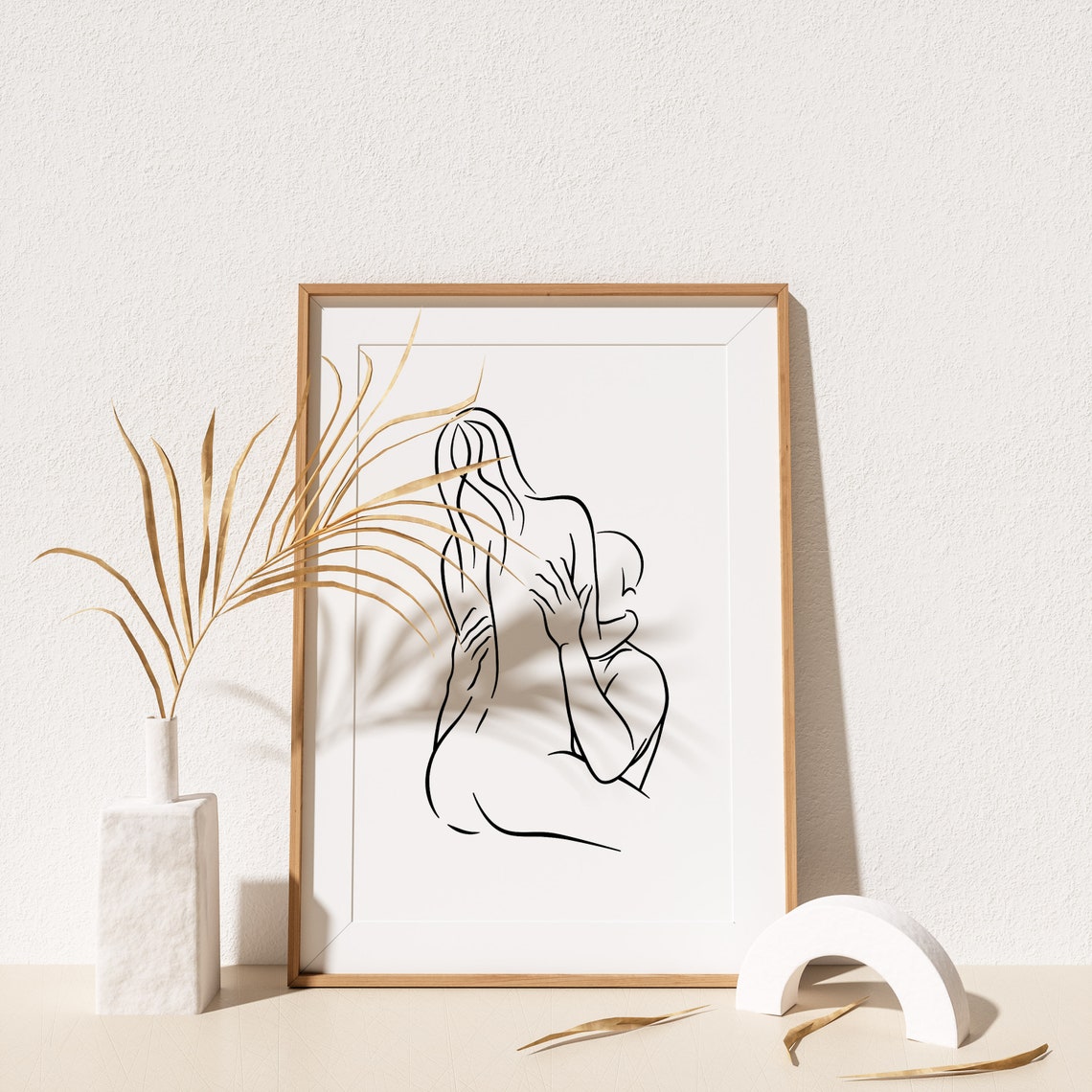 Couple Hug Line Art Print Abstract Love Print Hugging Line - Etsy