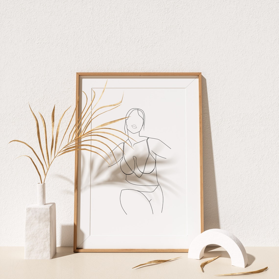 Body Line Drawing Body Positive Curvy Woman Art Big Girl - Etsy