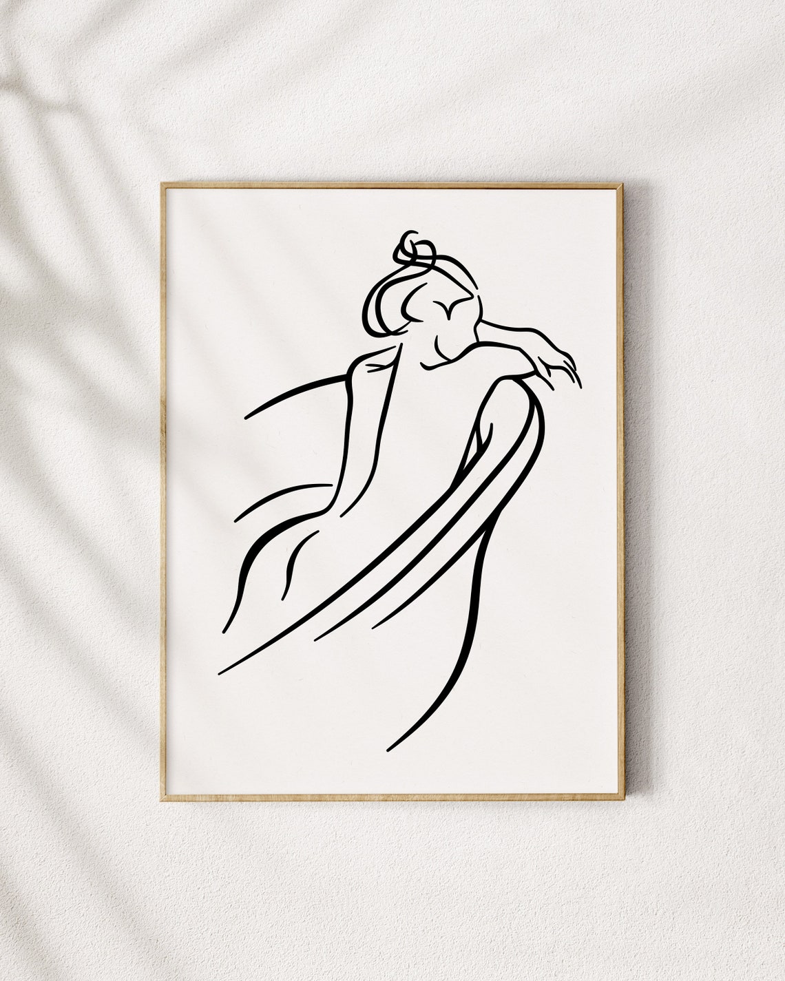 Woman in Bathtub Line Art Print Bathroom Line Drawing Female - Etsy