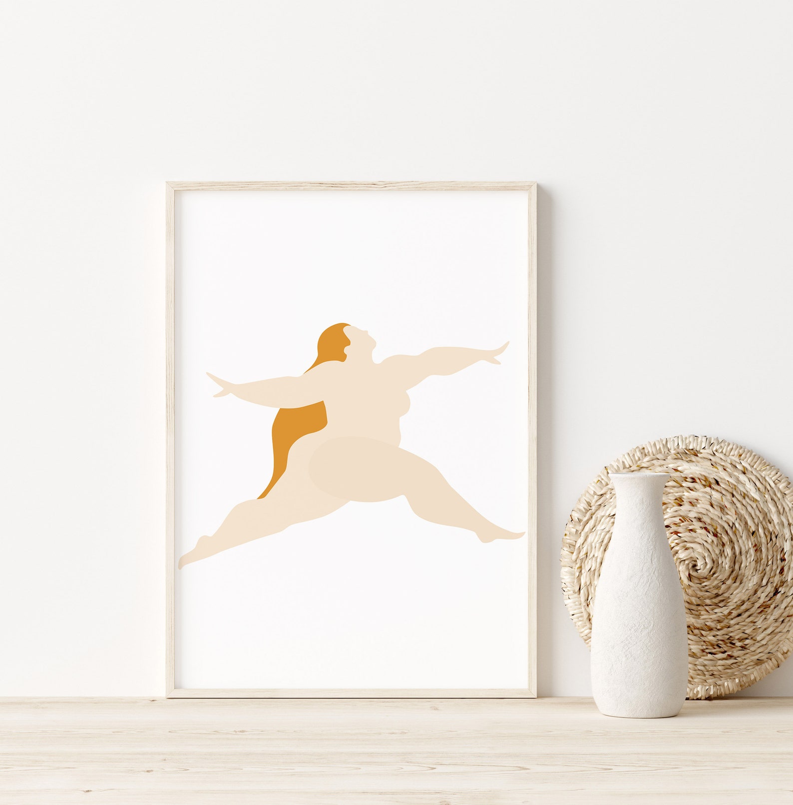 Body Positive Print Minimalist Feminist Art Naked Woman Etsy