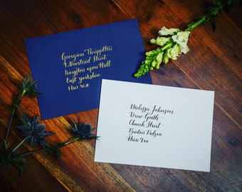 Custom Calligraphy Addressing for Envelopes - Etsy