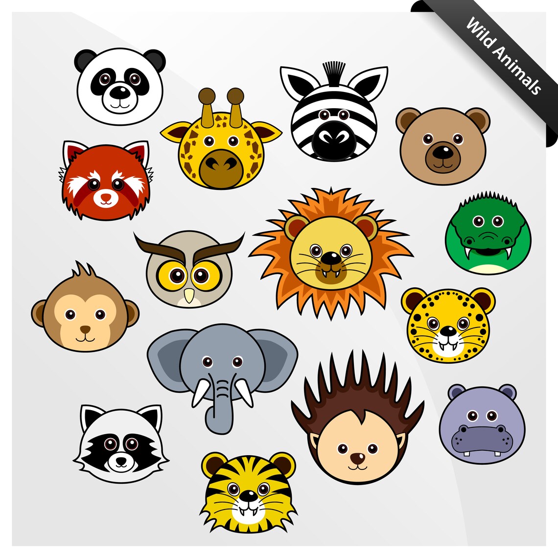 Cute Animals Animals SVG Animal EPS Animals Cartoon - Etsy