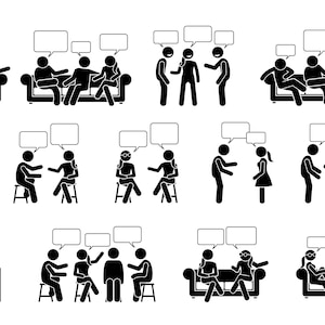 People Conversation Communication Talk Talking Friends Chit Chat ...