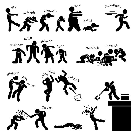 Zombie Undead Apocalypse Human People Survival Survive Defense - Etsy