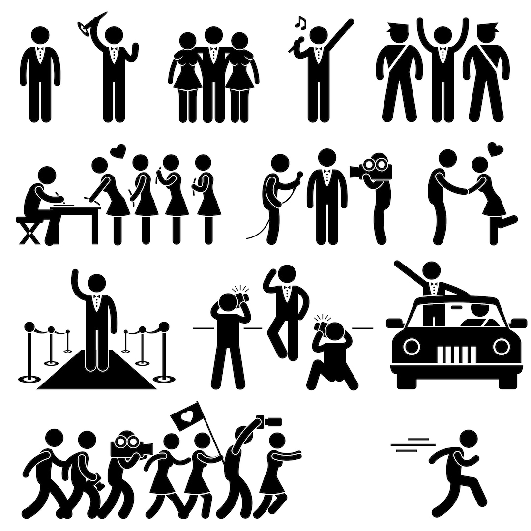 VIP Idol Celebrity Star Famous Popular Fame Actor People Person Stick ...