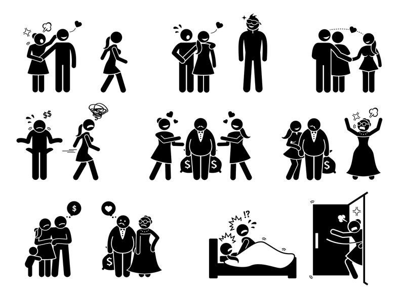 Man Woman Love Affair Cheating Cheat Boyfriend Woman Girlfriend Jealous ...