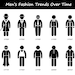 Man Men Fashion Trend Timeline Clothing Clothes Apparel Design Styles ...