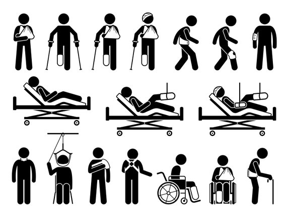 Orthopedics Body Back Support Injury Injured Accident Hospital - Etsy ...