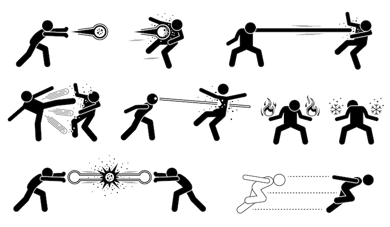 Street Fighter Stick Figures Stickman Fighting Fighter Power Hadoken ...