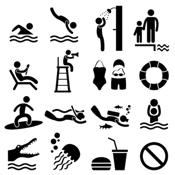 Swimming Icon Vector