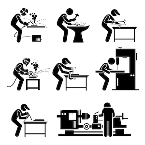 Welder Worker Metalworking Steelworks Metal Steel Iron Tools Equipment ...