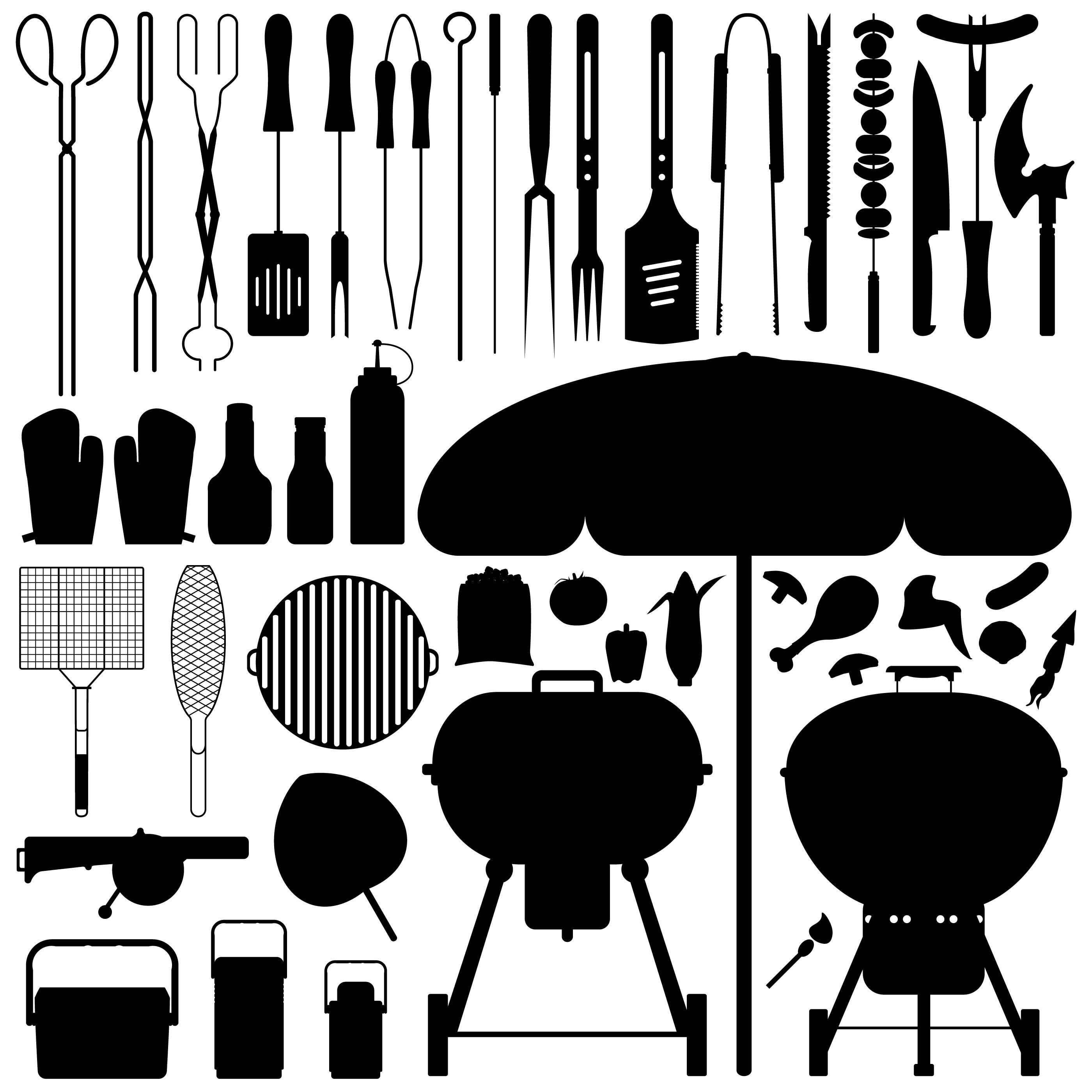 Grill Tools Vector
