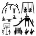Children Playground Kindergarten Kids Playing Outdoor Recreational Park ...