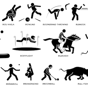 Bowling Boomerang Bunnock Bouldering Bossaball Bodyflight Bull Riding ...