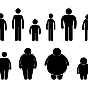 Man Human Person Body Figure Normal Tall Short Thin Skinny Muscular Fat ...