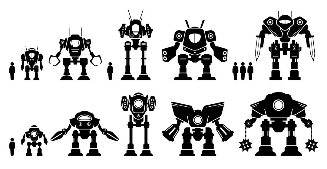 Giant Mecha Robot Battle Bot Mechanical Machine Big Mech War Military ...