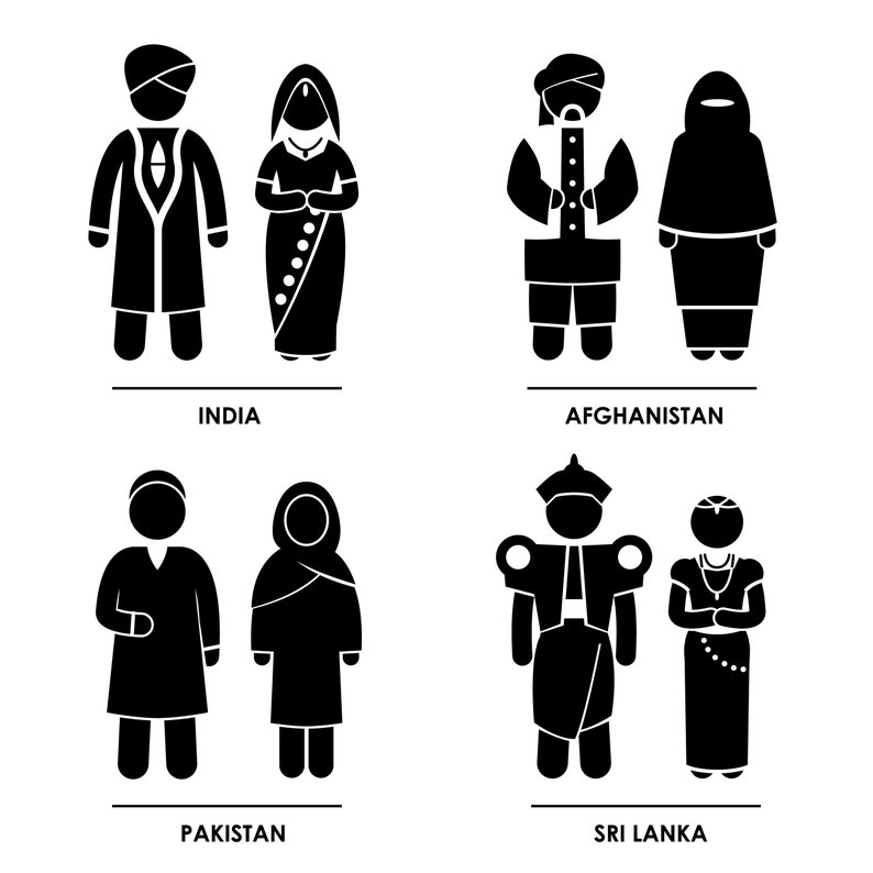 South Asia India Afghanistan Pakistan Sri Lanka Man Woman National ...