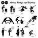 Stick Figures Man People Stickman Silhouette Action Verbs B Vector SVG ...