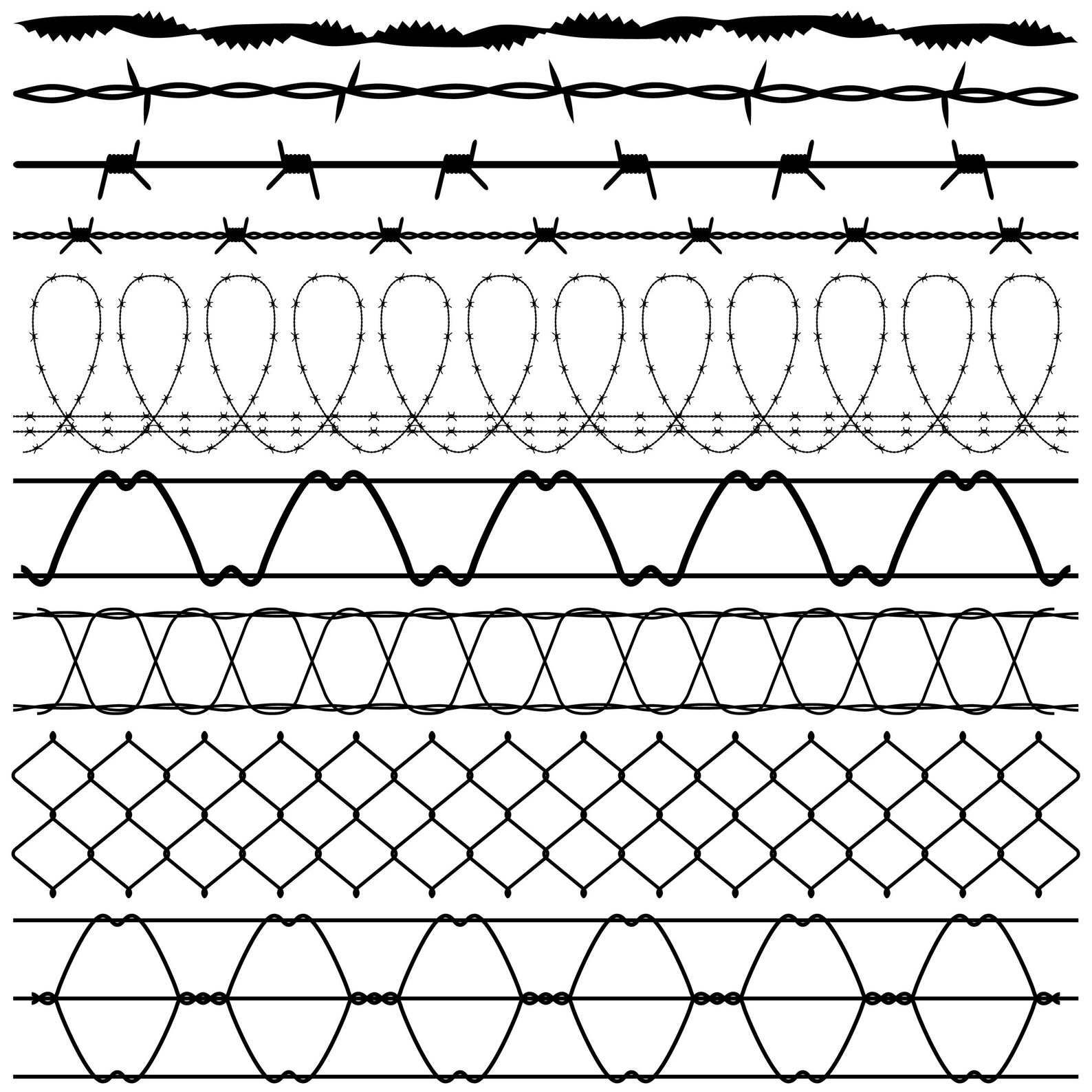 Fence SVG, Fence EPS, Fence Vector, Fence PNG, Fence Silhouette, Barb ...