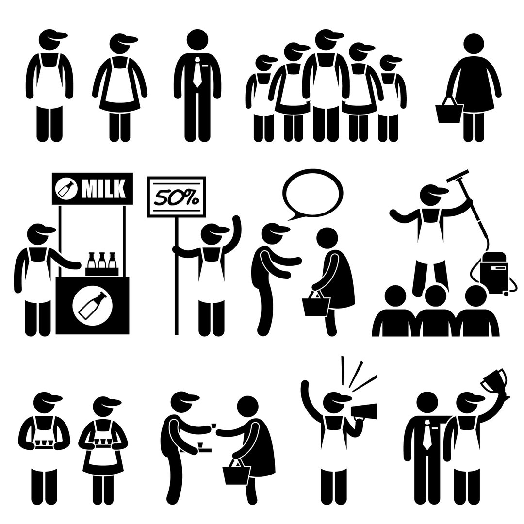 Promoter Salesman Salesgirl Seller Demonstrate Product Customers ...