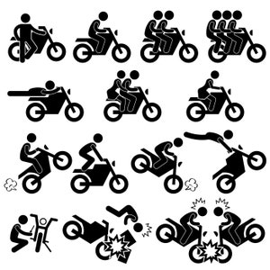 Motorcycle Motorbike Motor Bike Motorist Riding Rider Ride Pillion ...
