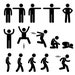 Human Stick Figure Stickman Man Actions Poses Postures | Etsy