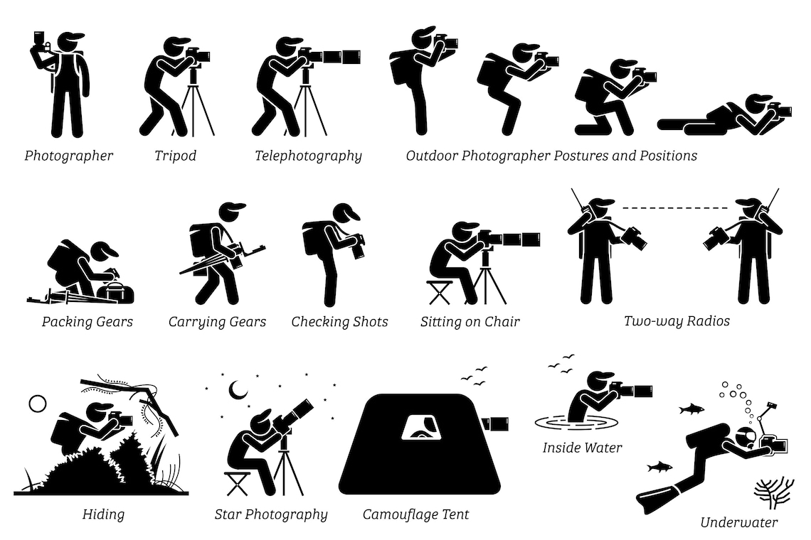 Photographer SVG, Photographer EPS, Photographer Vector, Cameraman PNG ...