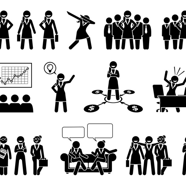 Business Woman Drawing - Etsy