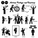 Stick Figures Man People Stickman Silhouette Action Verbs I Vector SVG ...
