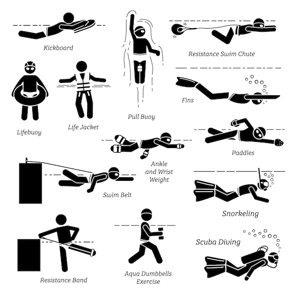 Swimmers Swimming Swim Gears Tools Equipment Training Kick | Etsy