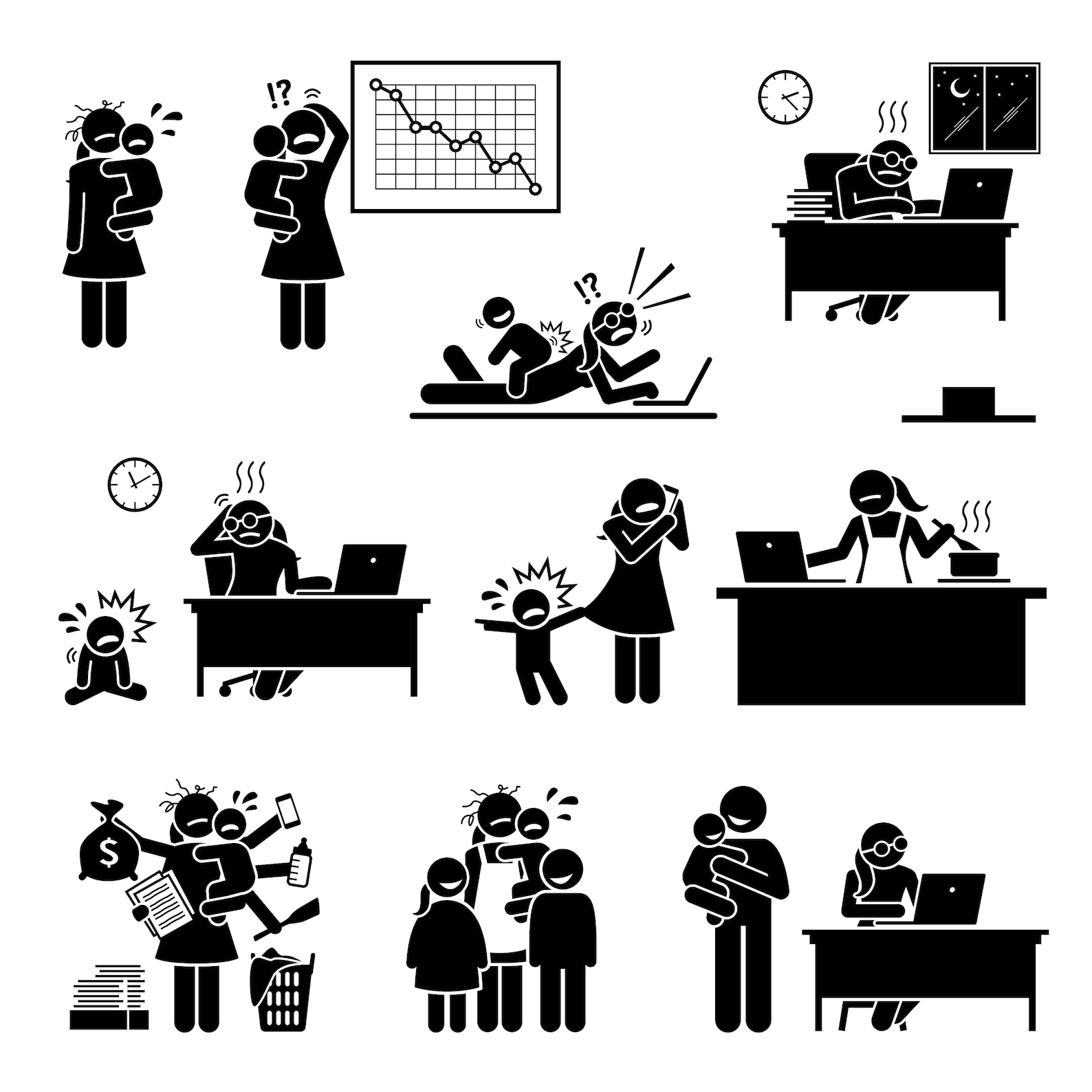 Fail Work From Home Mom Mum Mother Mommy Mummy WFH Housewife Busy Baby ...