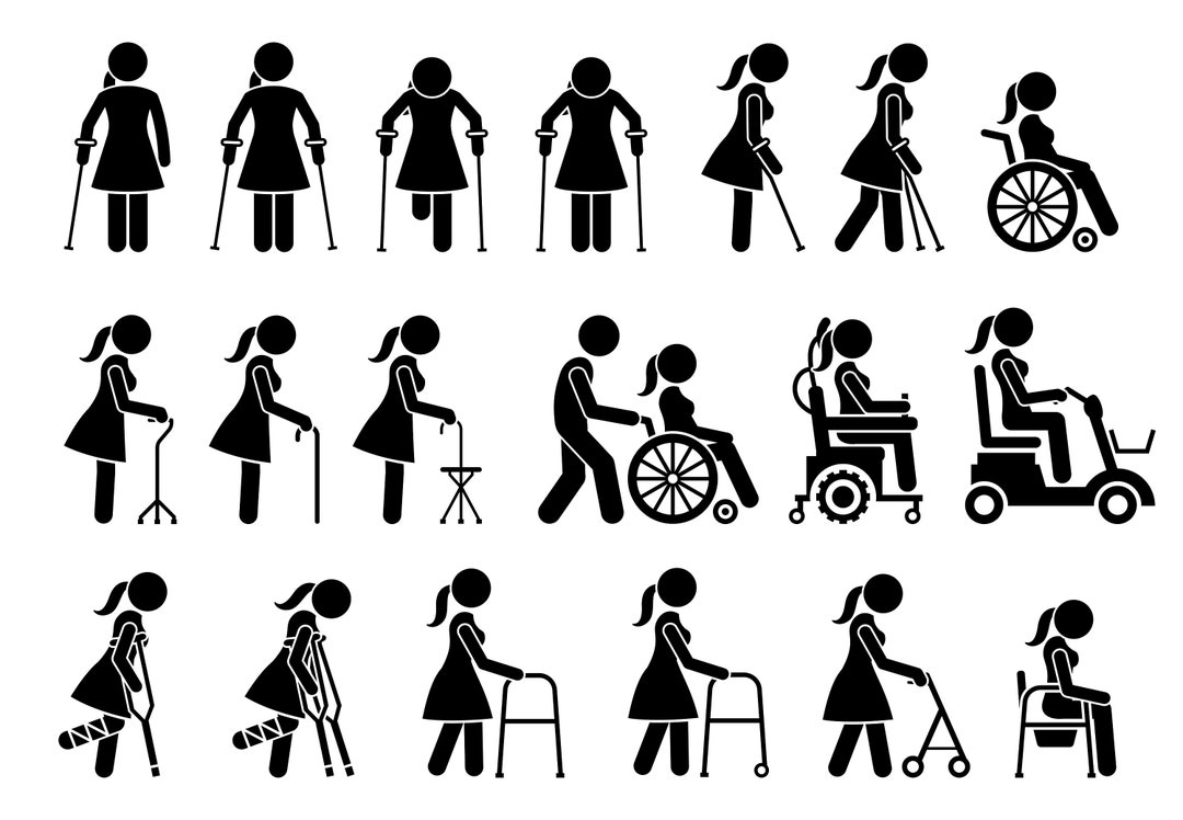 Mobility Aids Aid Disabled Differently Abled Medical Tools Equipment ...