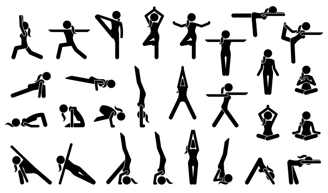 Yoga SVG Yoga EPS Yoga Vector Yoga PNG Yoga Silhouette | Etsy