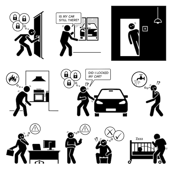 Obsessive Compulsive Disorder Ocd Repetitive Harm Checking - Etsy