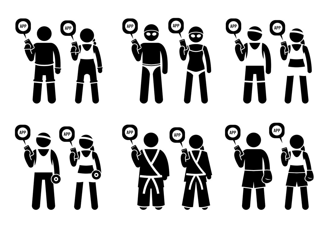 Sportsman Athletes Sport Mobile Phone Smartphone App MMA Fighter ...