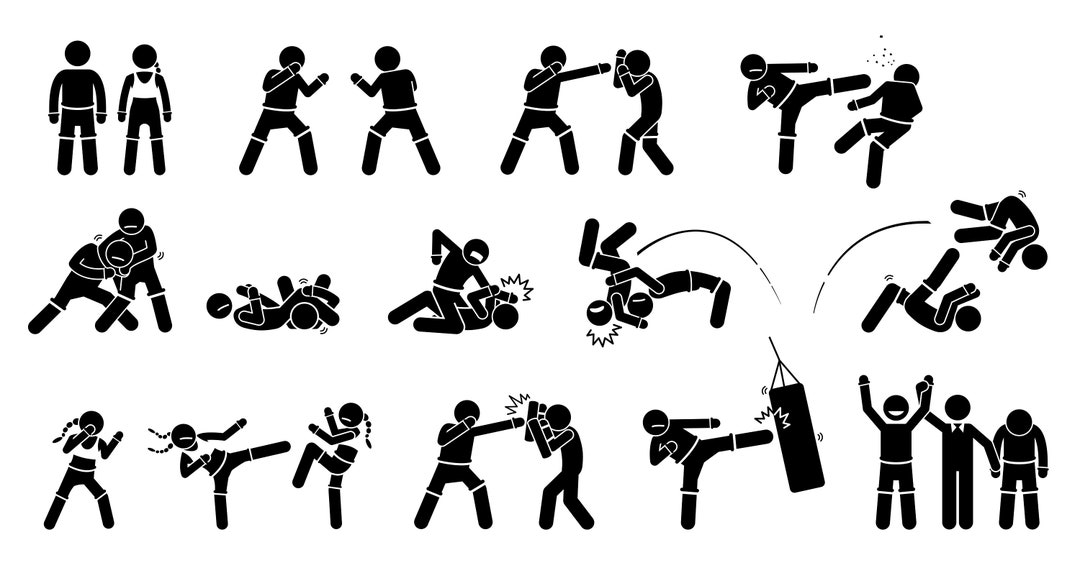 MMA Mixed Martial Art Combat Fight Fighter Fighting Action Training ...