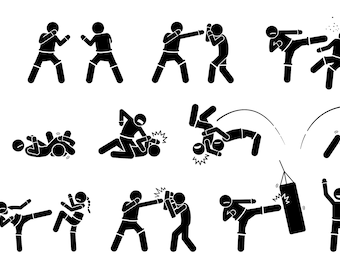 Combat Action Svg - Etsy