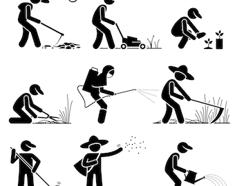 Stick Figure Stickman Stick Man People Person Poses Postures - Etsy