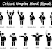 Cricket Umpire Referee Judge Ref Uniform Outfit Official Hand Signals ...